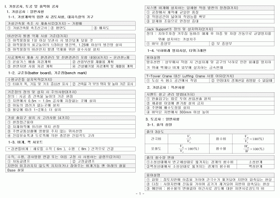 건축기사(산업기사) 실기 기출문제지(문제와 답안)