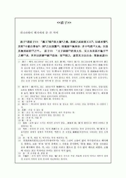 박씨와 가죽나무의 일화