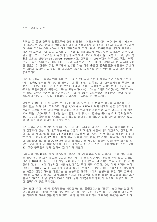 스위스의 교육