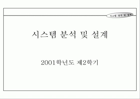시스템 분석 레포트 자료