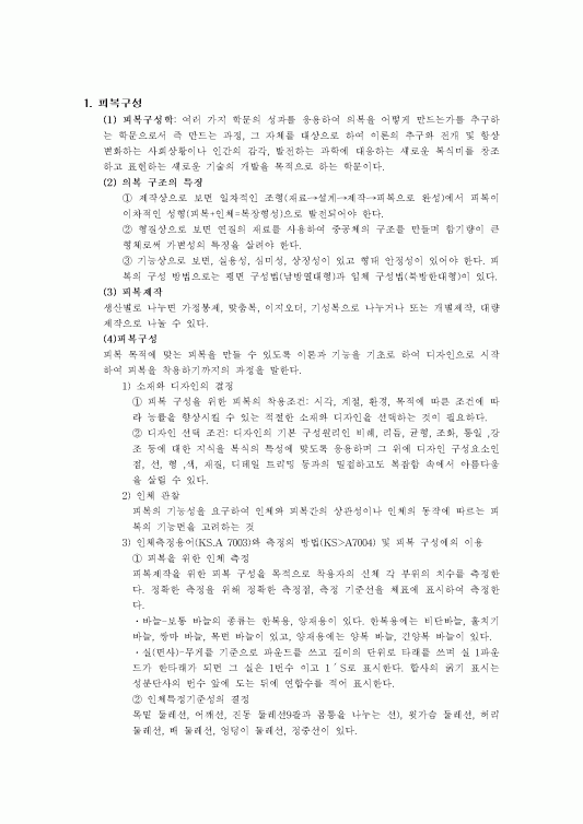 피복구성과 피복제도