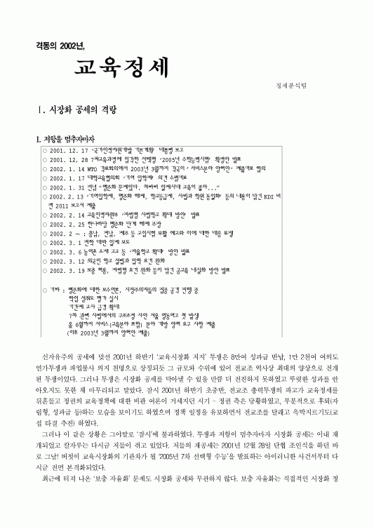2002년교육정세