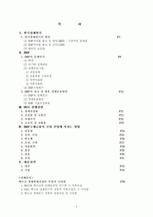 IMF가 한국에 미친 영향