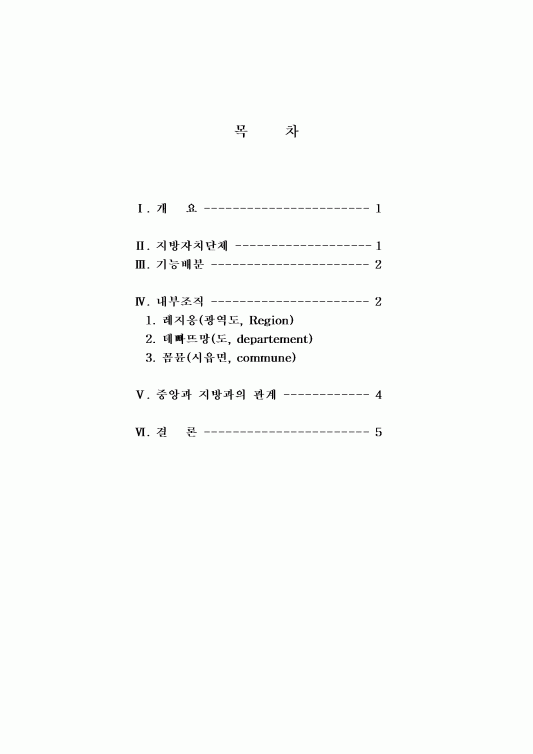 프랑스의 지방자치제도