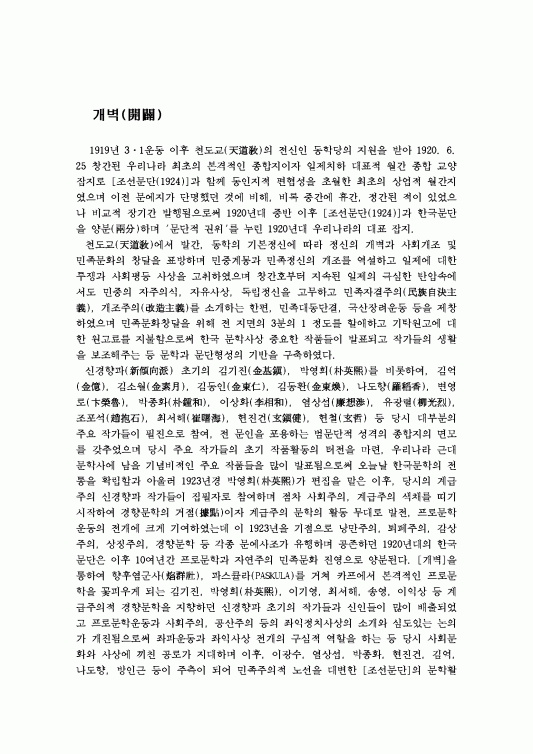개벽(開闢, 1920년대 우리나라 대표 잡지)