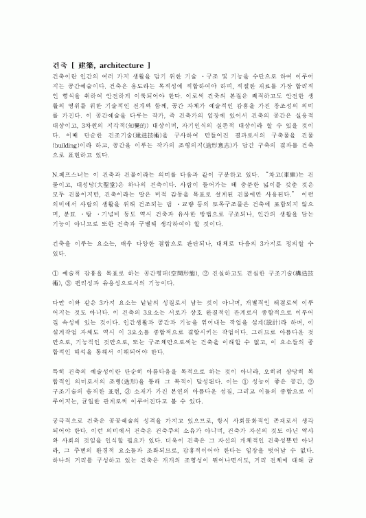 건축이란 무엇인가