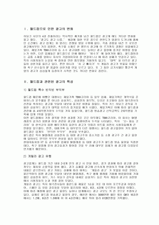 월드컵과 광고