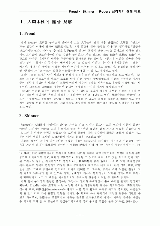 인간본성에 관한 견해
