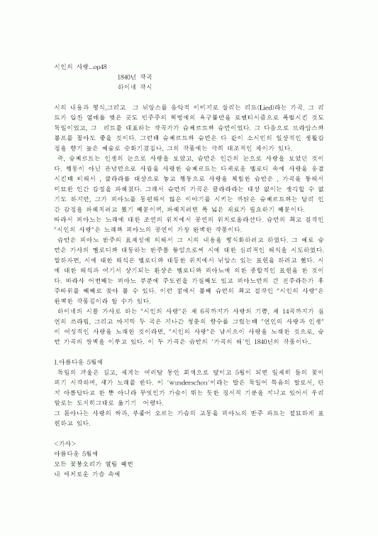 [음악] 슈만에 대해