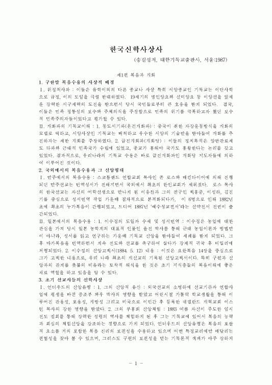 구한말 복음수용