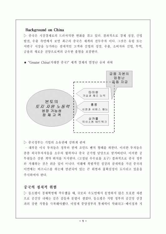 [사회과학] 중국경제