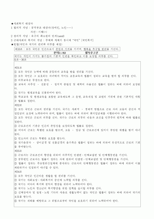 [사회복지] 사회복지법제(입문과정)