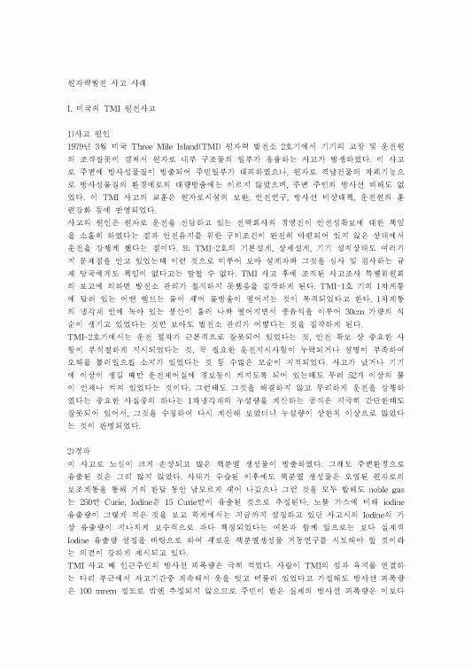 전세계 원자력 발전사고