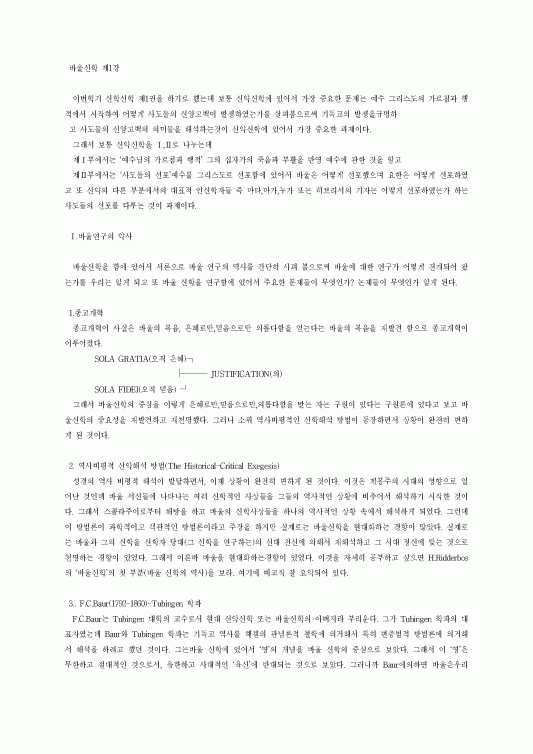 [인문과학] 바울연구