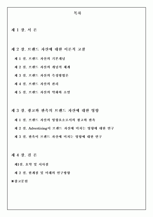 광고나 판촉이 상품의 가치나 브랜드에 미치는 영향~~