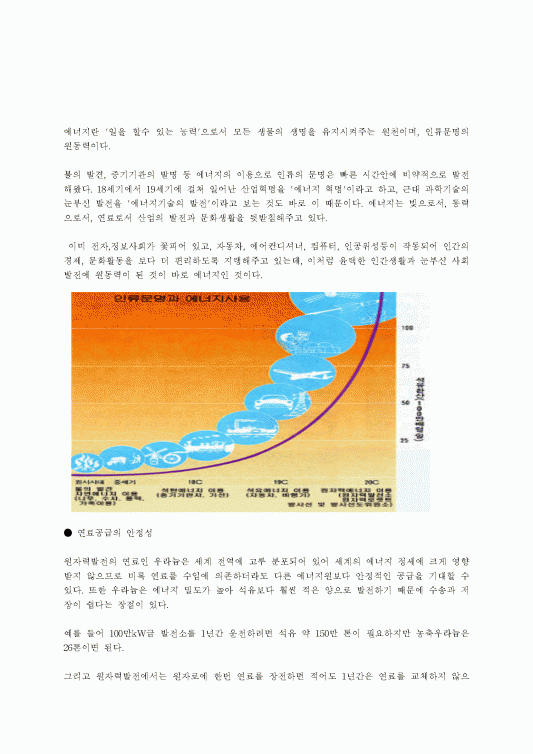 에너지란 레포트 자료
