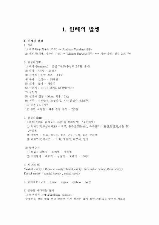 생리해부 총정리