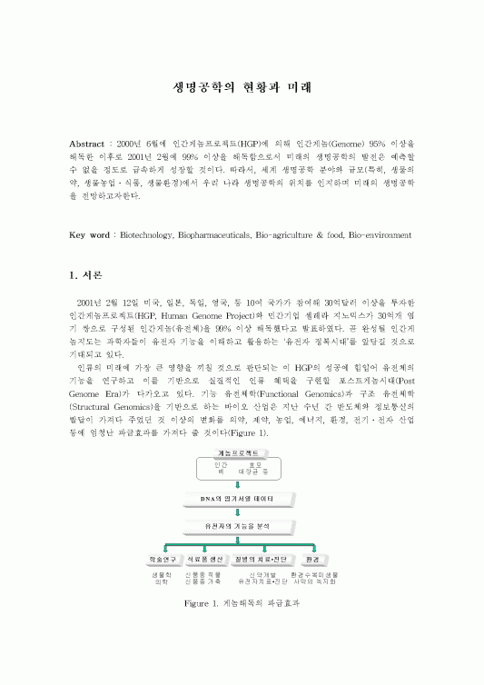 생명공학의 현재와 미래