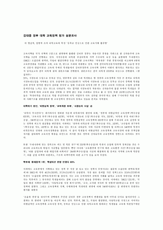 김대중 정권의 교육정책