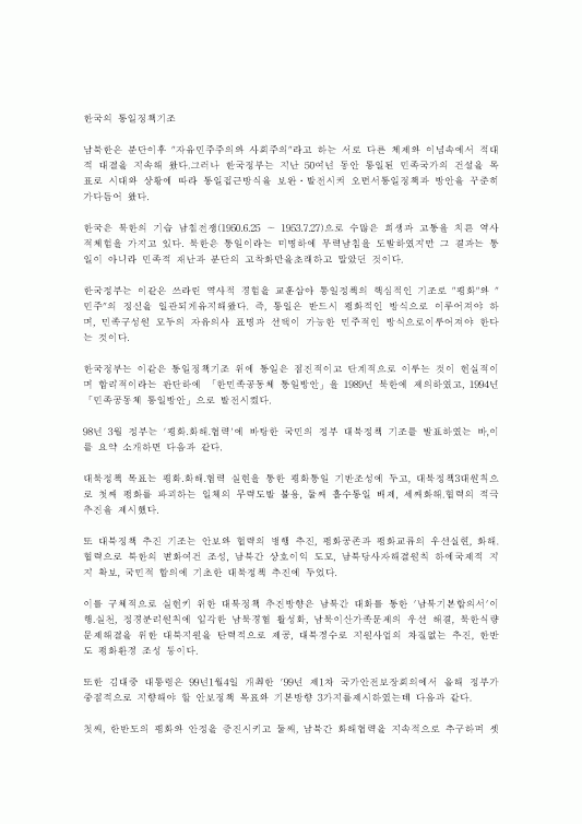 한국통일정책