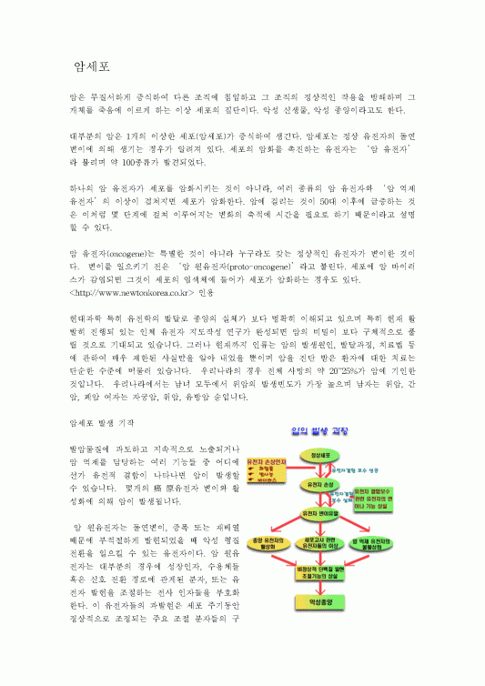 암세포 암 유전자
