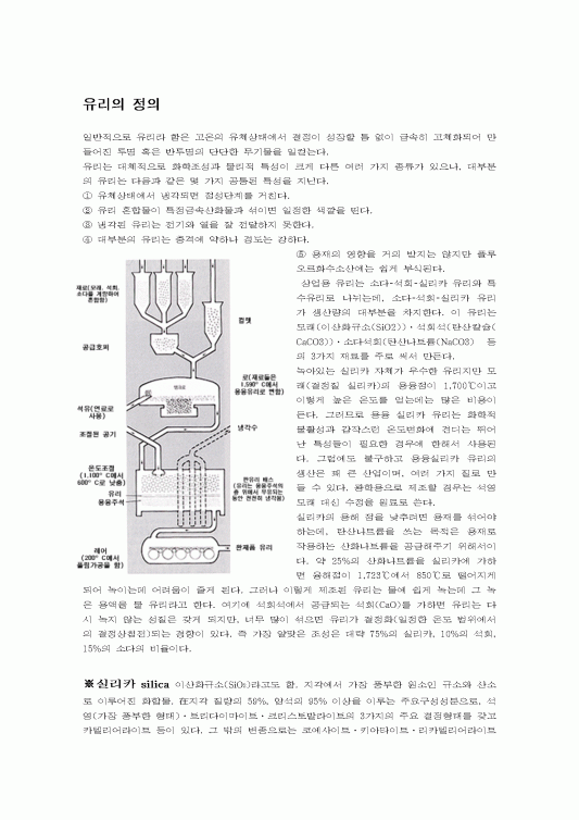 유리에 대하여