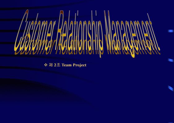 CRM(고객관계관리)