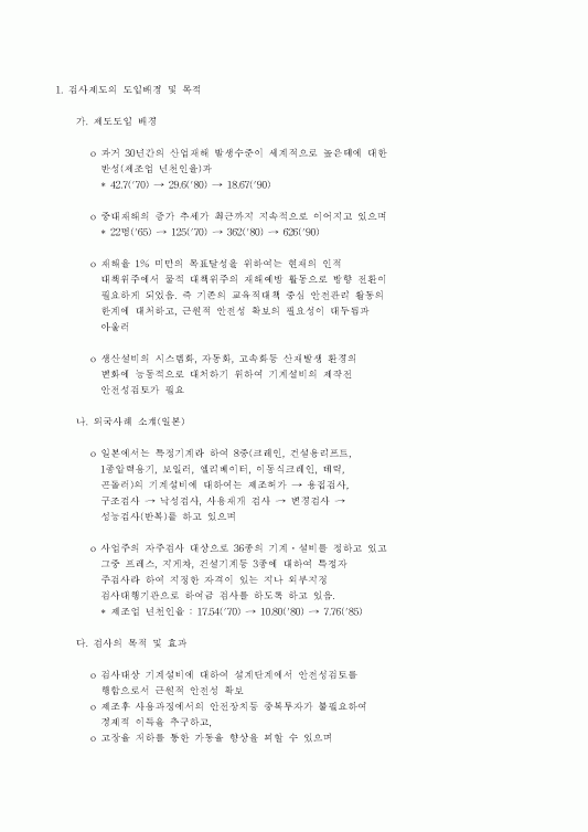 산업기계검사제도