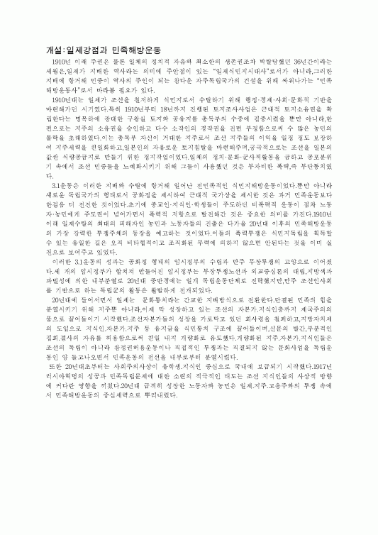 [인문과학] 한국사의 이해