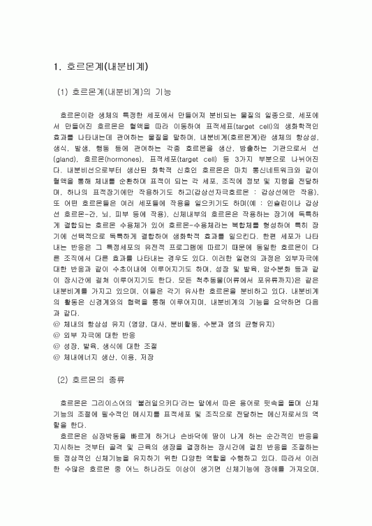 호르몬계(내분비계)