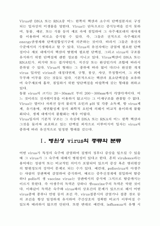 VIRUS REPORT 레포트 자료