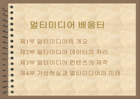 멀티미디어 [공학/컴퓨터/통신]