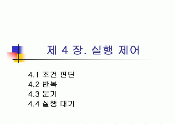 실행 제어 레포트 자료