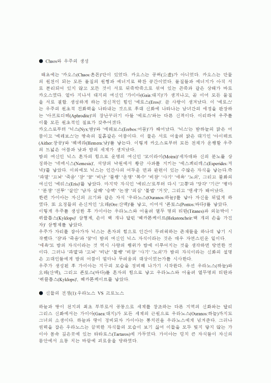 [사회과학] 그리스 로마 신화 [독후감]