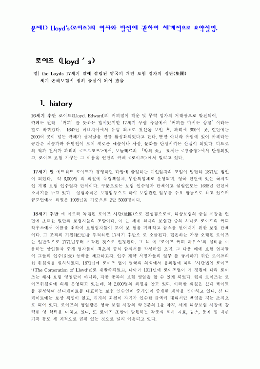 [인문과학] 보험과 생활