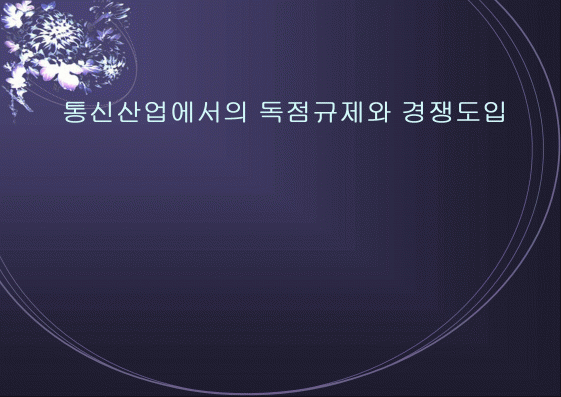 미국통신산업의 독점규제와 경쟁도입
