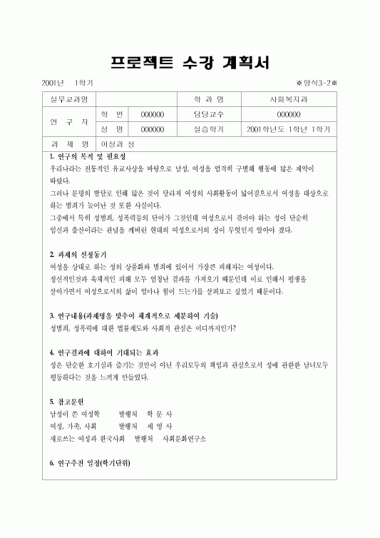여성과 성에 관한 총체적인 보고서......