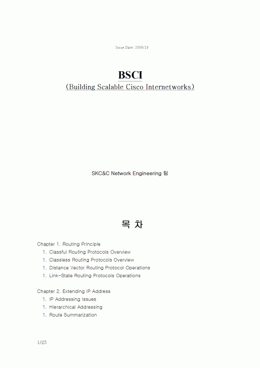 Routing Protocol 레포트 자료