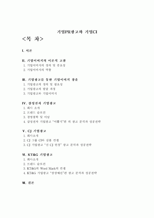 기업 PR광고와 기업 CI의 연관성과 실증적 분석