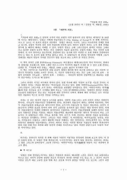 거울에 비친유럽