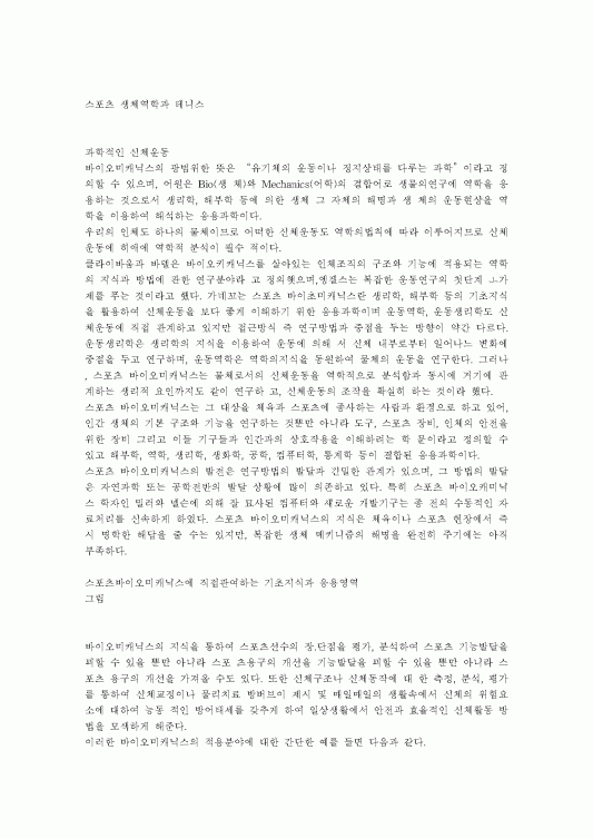 생체역학과 테니스