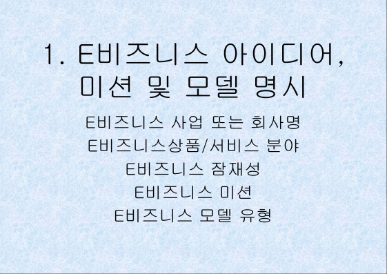 e-business경영전략