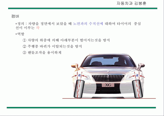 자동차 전차륜 정렬