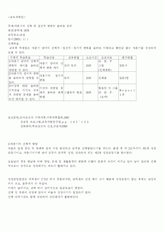 [의약학] 보건교육