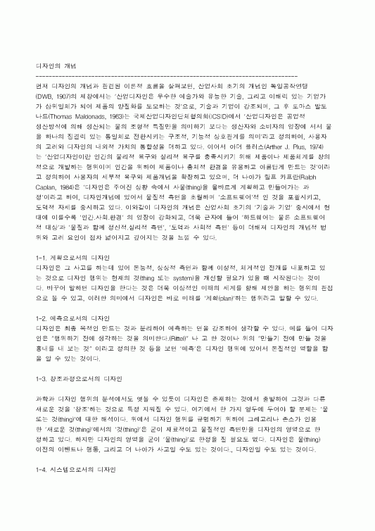 디자인론 레포트 자료