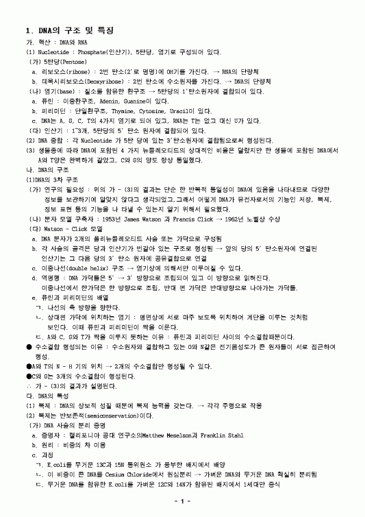 재조합DNA 레포트 자료