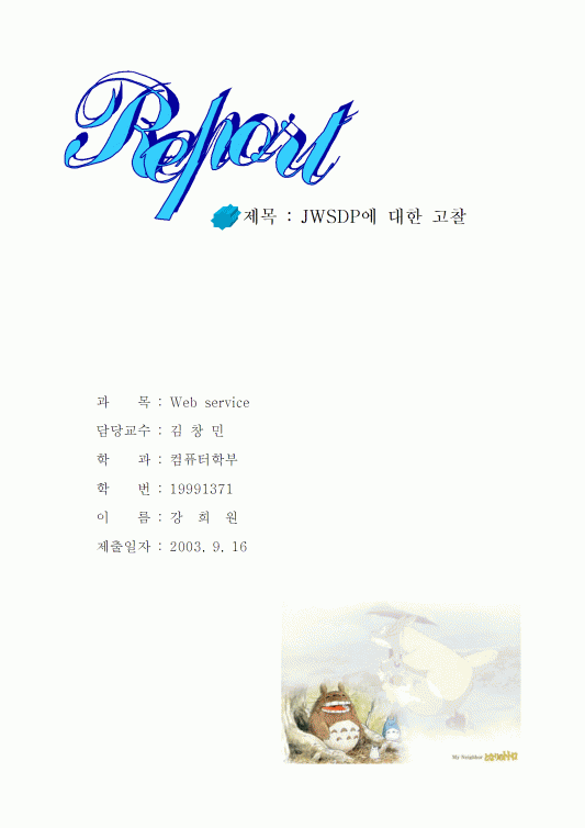 JWSDP에 대한 고찰