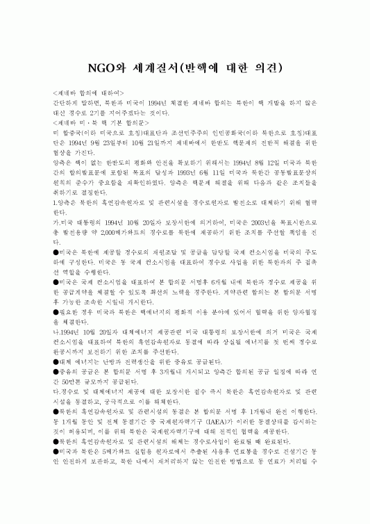 [인문과학] ngo와 세계질서
