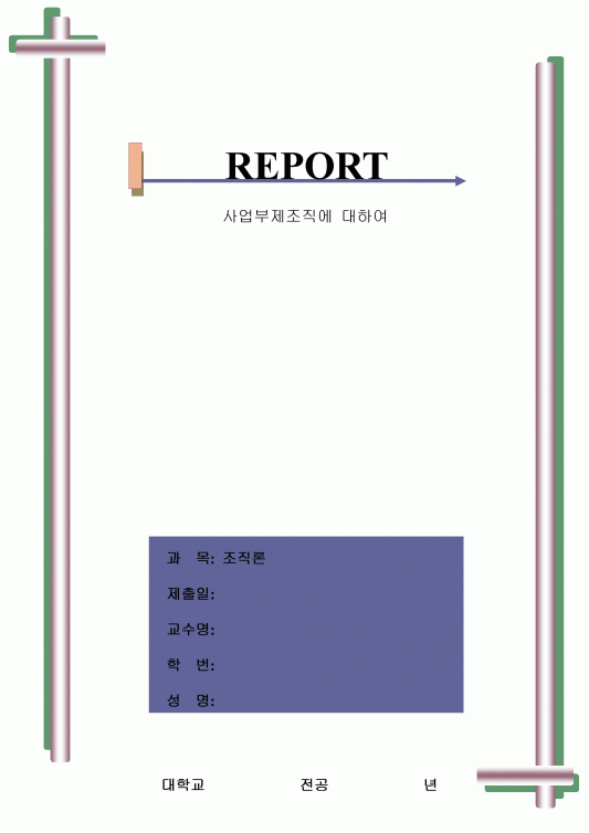 사업부제조직