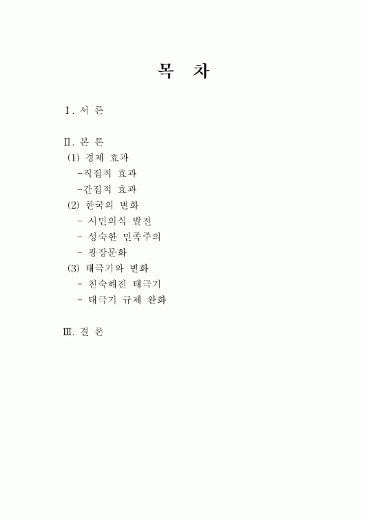 [사회과학] 월드컵의 효과